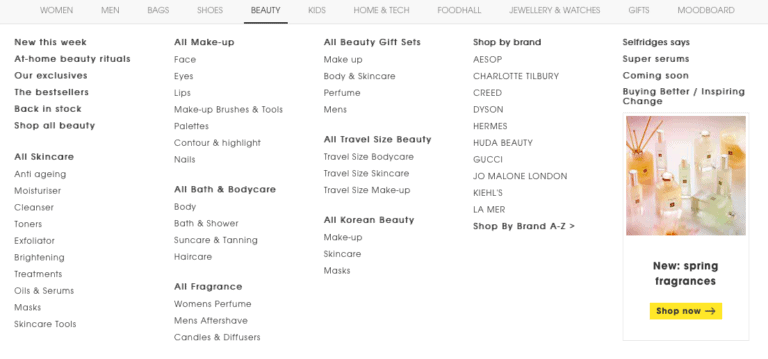 Ecommerce Mega Menus and UX: Six Best Practice Tips